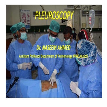 Pleuroscopy ppt by dr naseem ahmed | PPTX