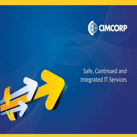 Apresentação Institucional CIMCORP | PPTX