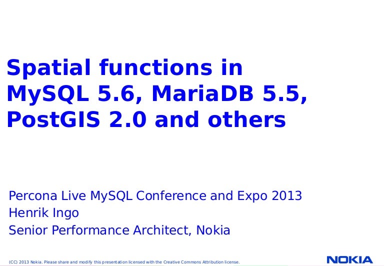 Spatial Functions In Mysql 56 Mariadb 55 Postgis 20 And Others