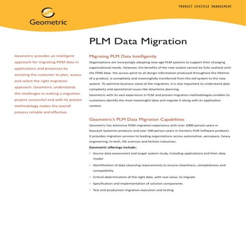 Plm Data Migration Pdf Databases Computer Software And Applications