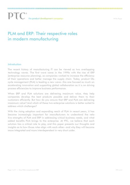 SharePoint PLM Software Overview | PPTX