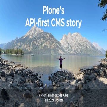 Plones Api First Cms Story Brasilia Plone Conference 2024 Ppt 