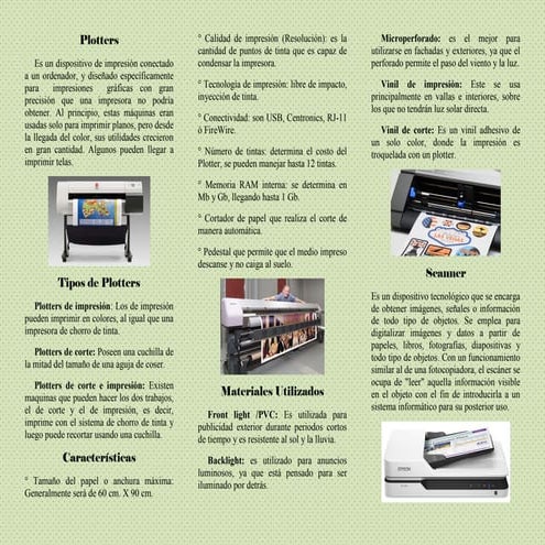 Plotters y scanner | PDF