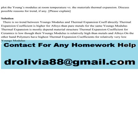 plot the Young’s modulus at room temperature vs. the materials therm.pdf