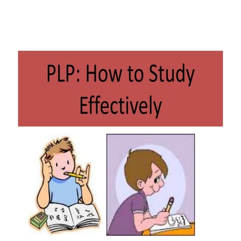 Plp study skills | PPT