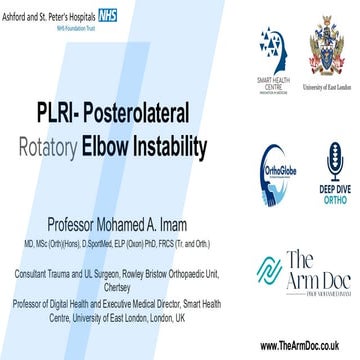 Posterolateral elbow instability presentations and treatment options | PDF
