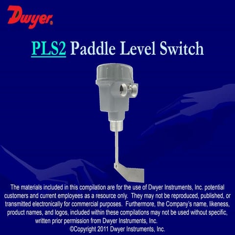 Series PLS2 Paddle Level Switch | PDF