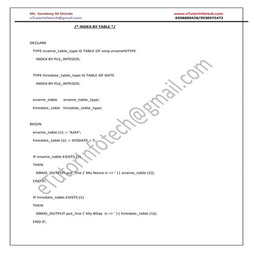 Plsql Examples Pdf 
