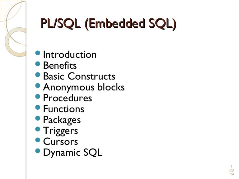 PL/SQL