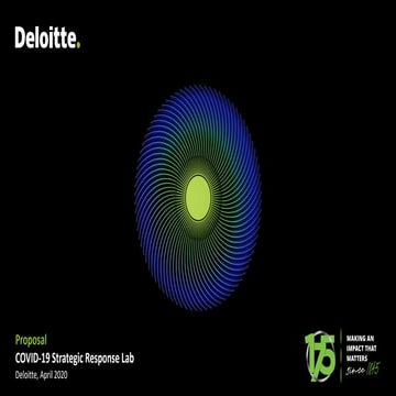 COVID-19 Strategic Response Lab | Deloitte | PDF