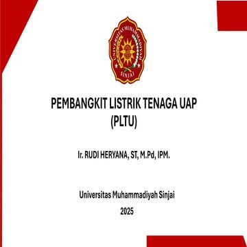 Prinsip Kerja Sederhana Pembangkit Listrik Tenaga Uap (PLTU) | PDF