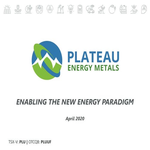 Plateau Energy Metals April 2020 Presentation | PDF