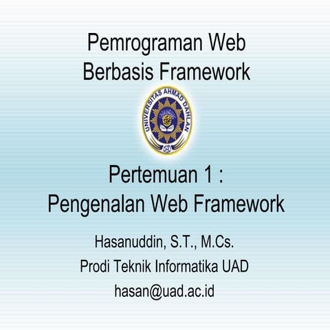 Plugin chapter-12-materi-kuliah-web-framework1-pengenalan-web-framework | PDF