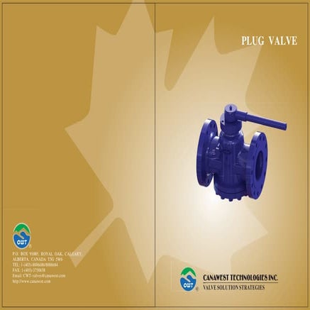 Plug Valve Installation and Operating Instructions | PDF