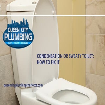 Condensation or Sweaty Toilet: How to Fix It