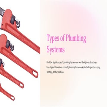 Types of Plumbing Systems | PDF