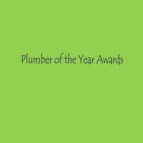 Plumber of the year awards | PPSX