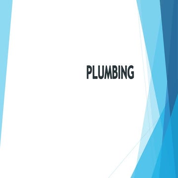 House connection from mains, laying and joints in pipes | PPTX