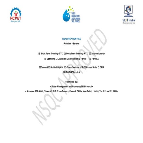 Plumbing course details.pdf & Syllabus & Curriculum Overview | PDF