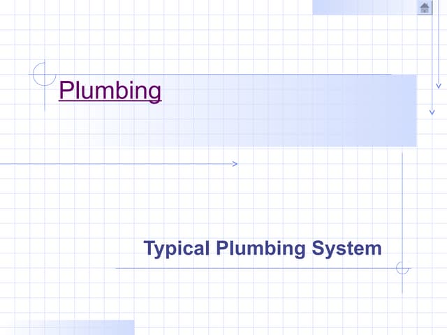 WATER SUPPLY AND PLUMBING SERVICES | PPTX