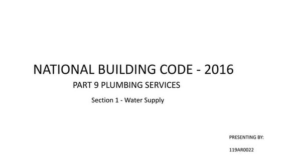The plumbing code | DOCX