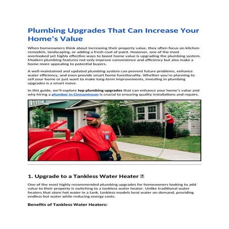 Plumbing Upgrades That Can Increase Your Home’s Value.docx
