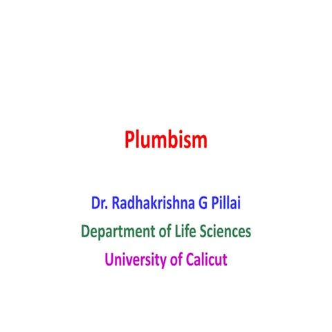 Plumbism1 | PPTX
