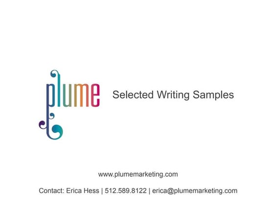 Plume presentations