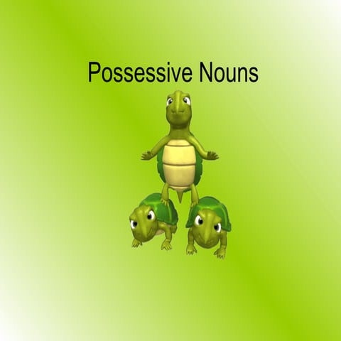 Possessive nouns presentation | PPTX