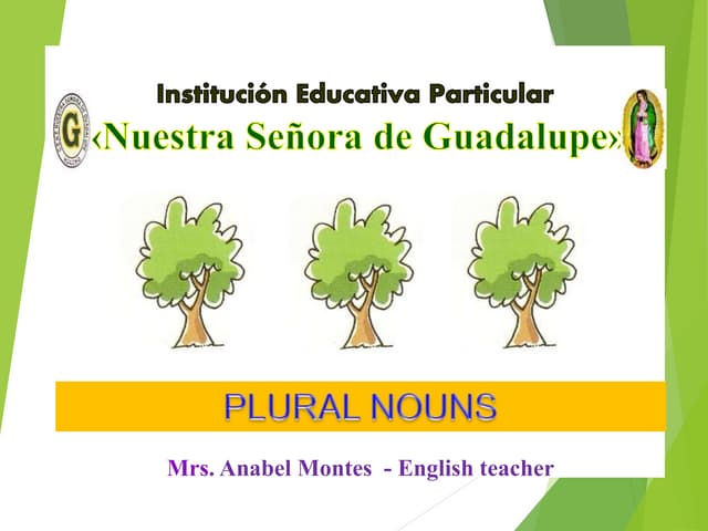 Lesson 7: Singular and Plural Nouns | PPT