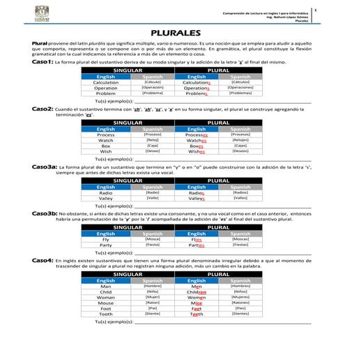 Plurales | PDF