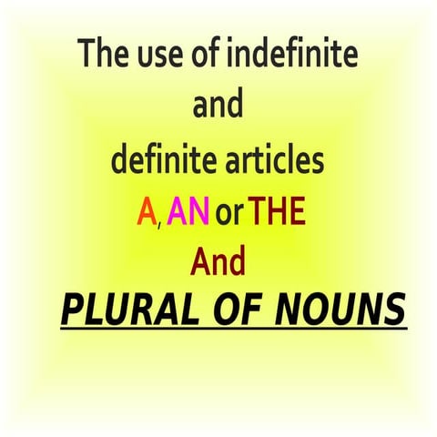 Plural form | PPT