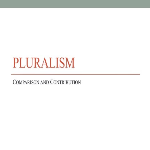 Pluralism-Political Science | PPTX