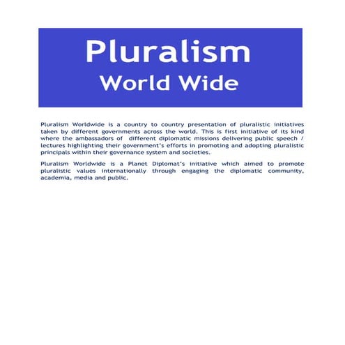 Pluralism Worldwide | PDF