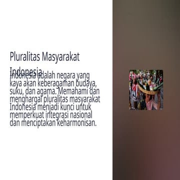 Pluralitas-Masyarakat-Indonesia Kls VIII | PPTX