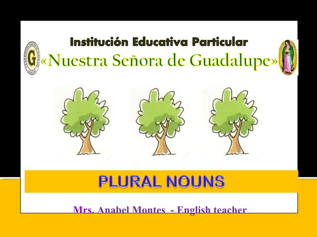 Singular and plural nouns ppt | PPT