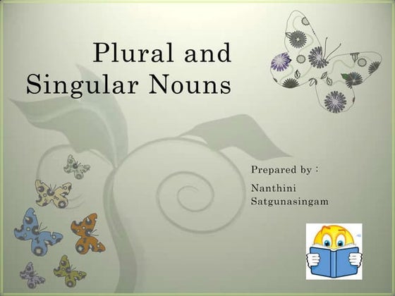 Singular and plural nouns grade 1 by cbr | PPT