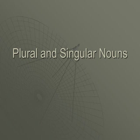 Singular And Plural Regular Nouns – Free ESL Lesson Plan | PPTX