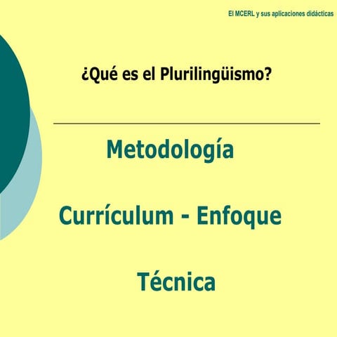 Plurilingüismo | PPT
