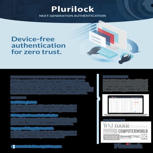 Plurilock Zero Trust One Page Quick Overview | PDF