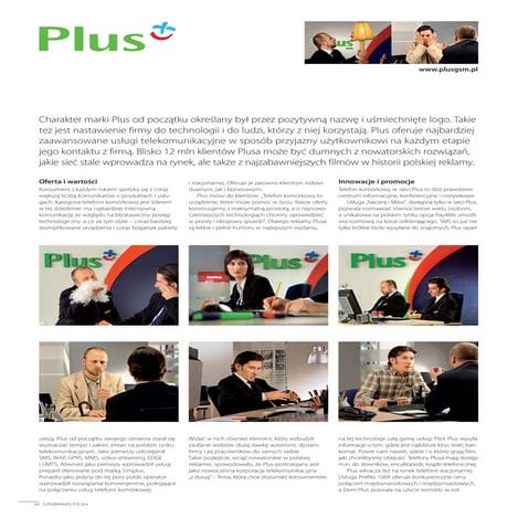 Case study marki Plus z Albumu Superbrands Polska 2006 | PDF