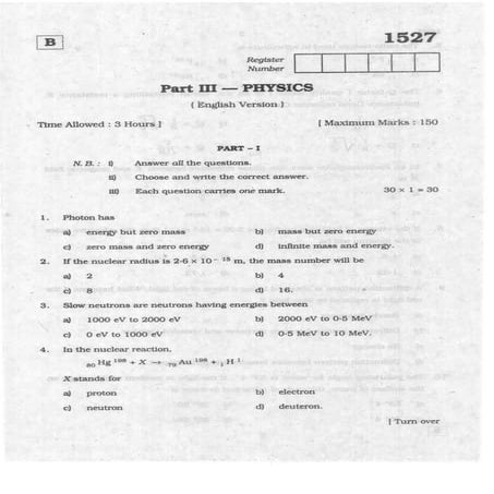 Plus2 physics July 2008 | PDF