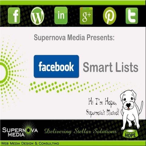 Facebook's Smart Lists | PPT