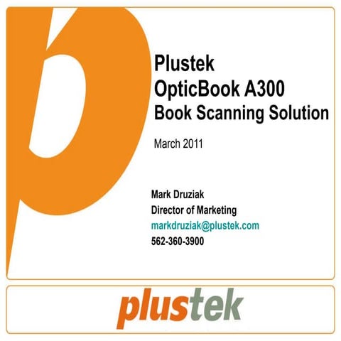 Plustek eScan Network Scanner A350 Introduction | PDF