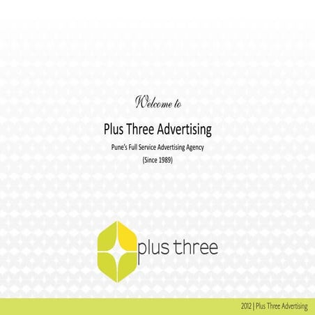 Plus Three Advertising | PPT