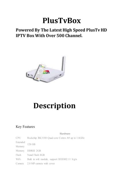 Plustvbox presentations