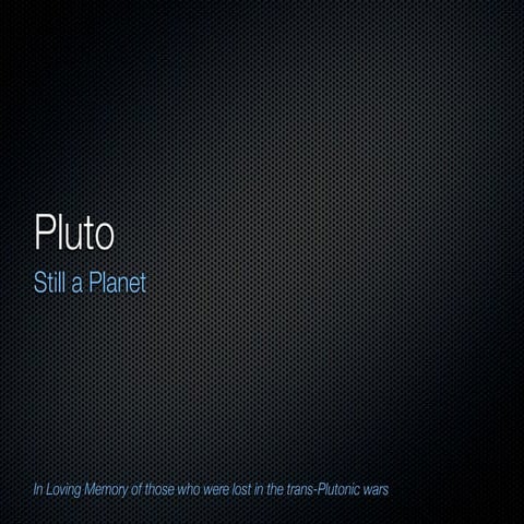 Pluto Self Government Ppt | KEY