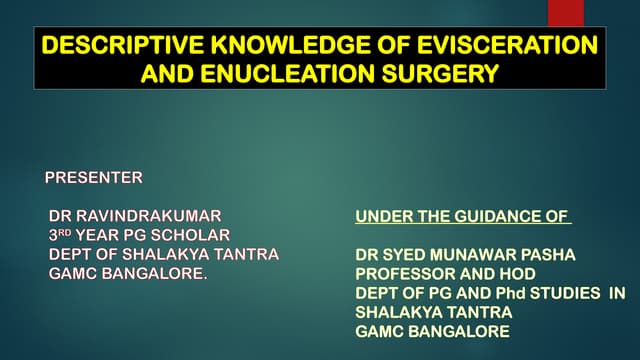 Cataract surgery | PPTX