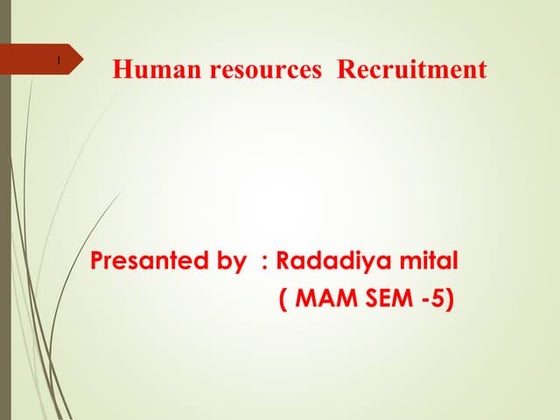 Human resource management of infosys | PPT