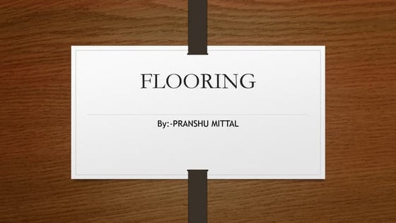 Types of ground floors | PPT | Civil Engineering Industry | Industries